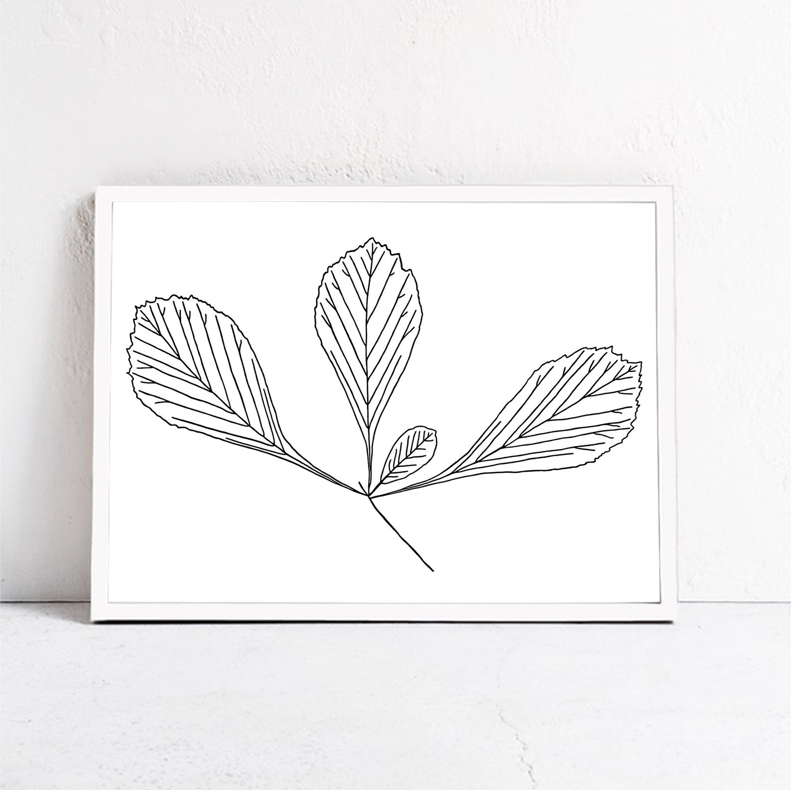Minimalist Botanical Illustration Print DIGITAL DOWNLOAD Art - Etsy