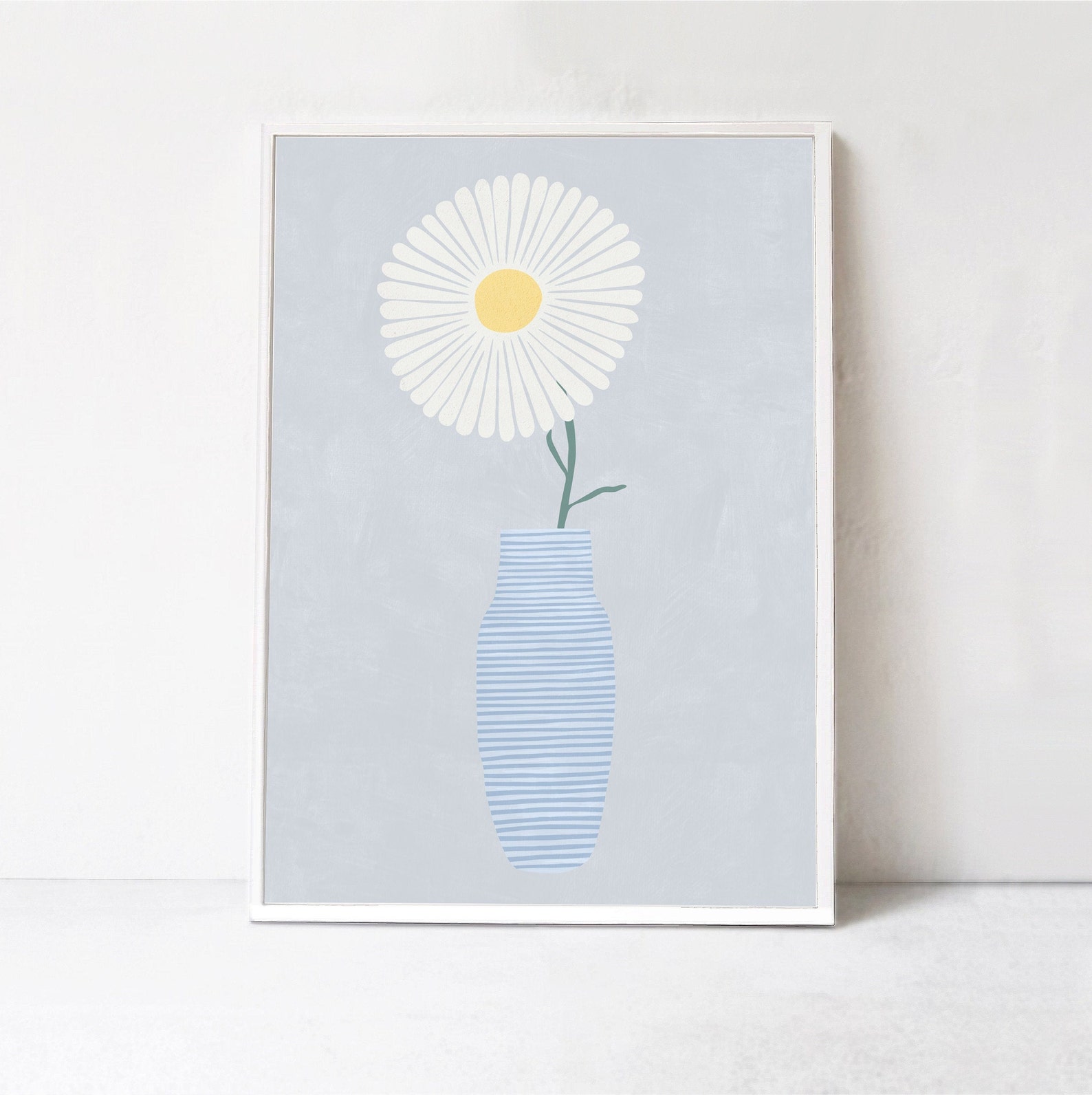 Flower in a Vase Poster: Downloadable Art Print. Floral Wall Art Scandi ...