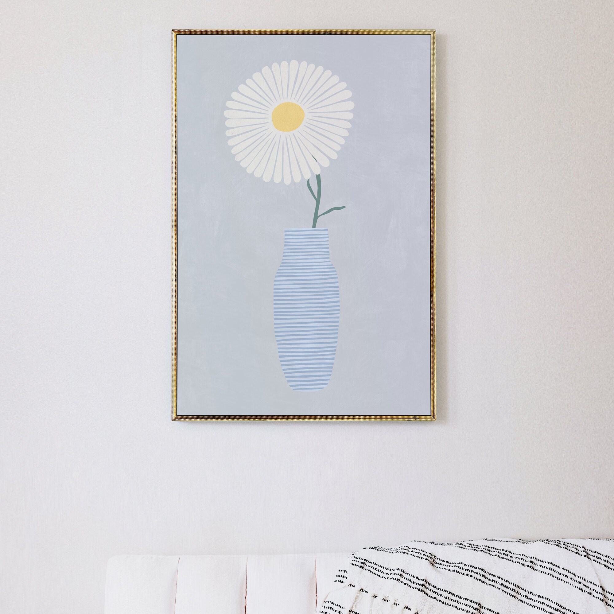Flower in a Vase Poster: Downloadable Art Print. Floral Wall Art Scandi ...