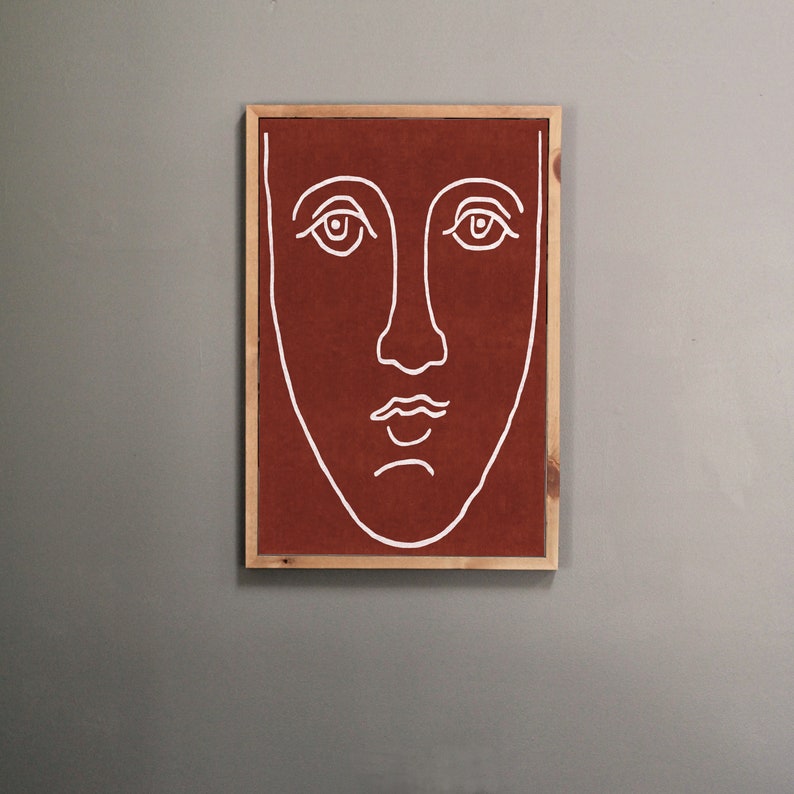 INSTANT DOWNLOAD Printable Art: Face Poster Modern | Etsy