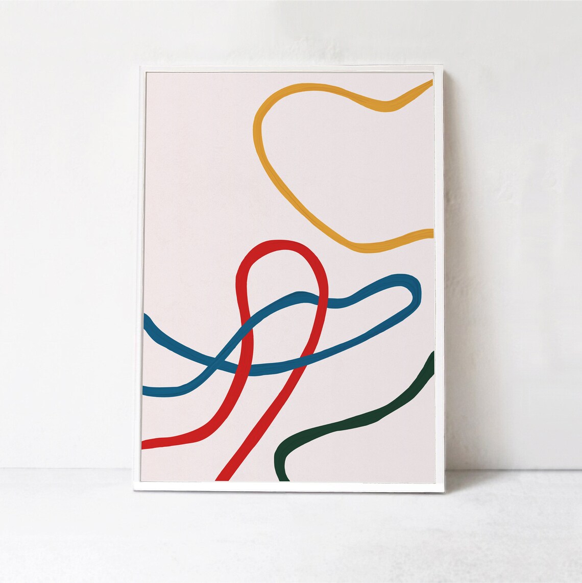 Large Printable Art Abstract Lines Art, Modern Wall Decor Print ...