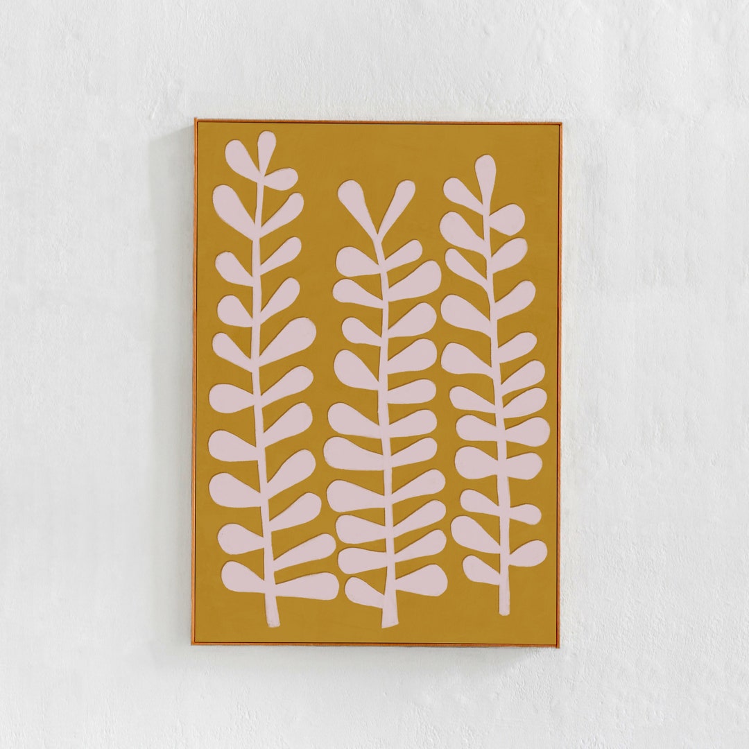 Yellow Printable Art: Abstract Downloadable Art Print, Poster. Mustard ...