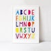 Alphabet Poster Printable Art Kids Room Decor Large Alphabet - Etsy