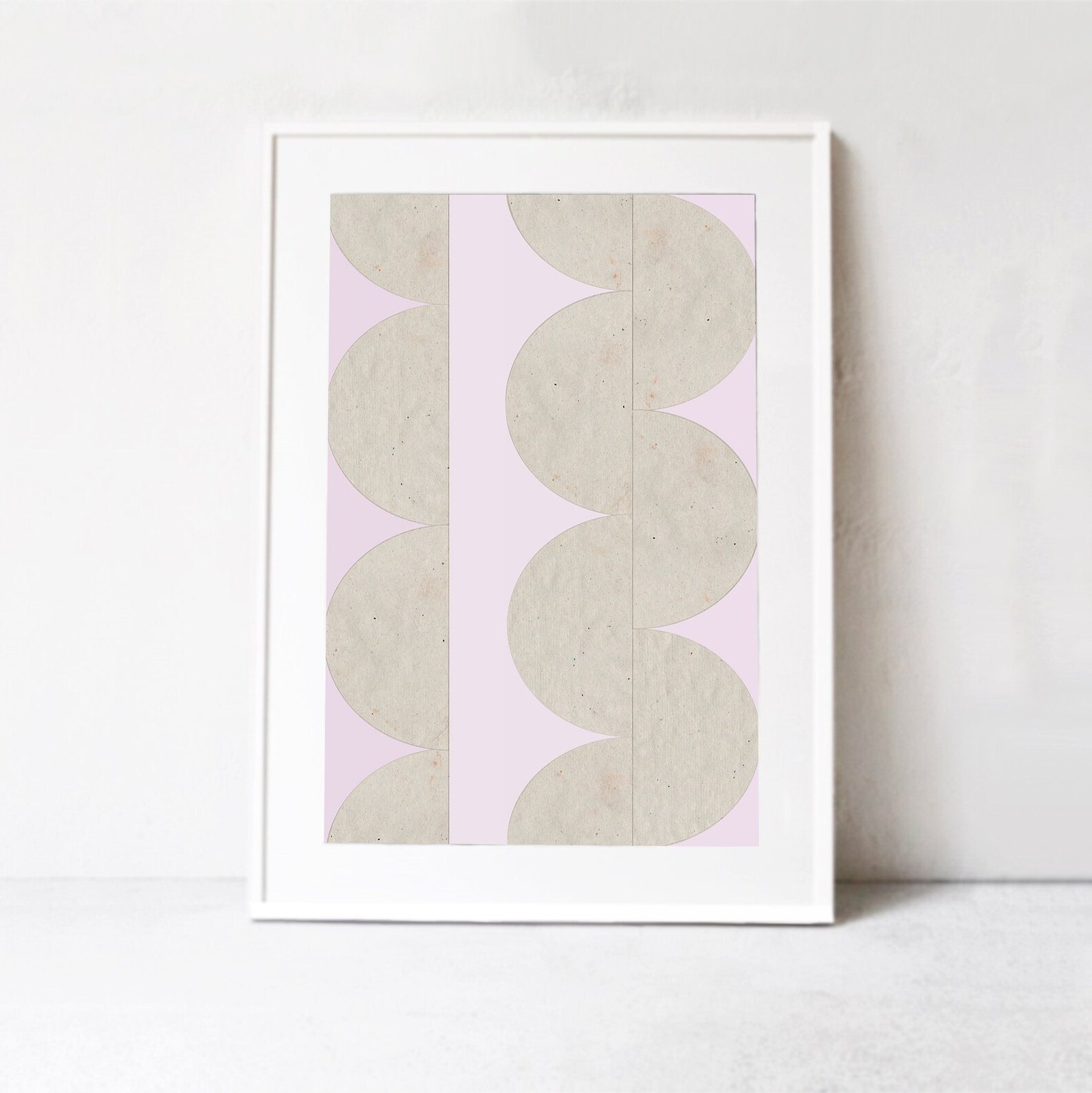 Mid Century Modern Art Print Pink Abstract Art Print DIGITAL | Etsy