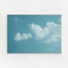 Cloud Wall Art Print, Blue Sky Photo Print, Blue Minimalist Decor ...