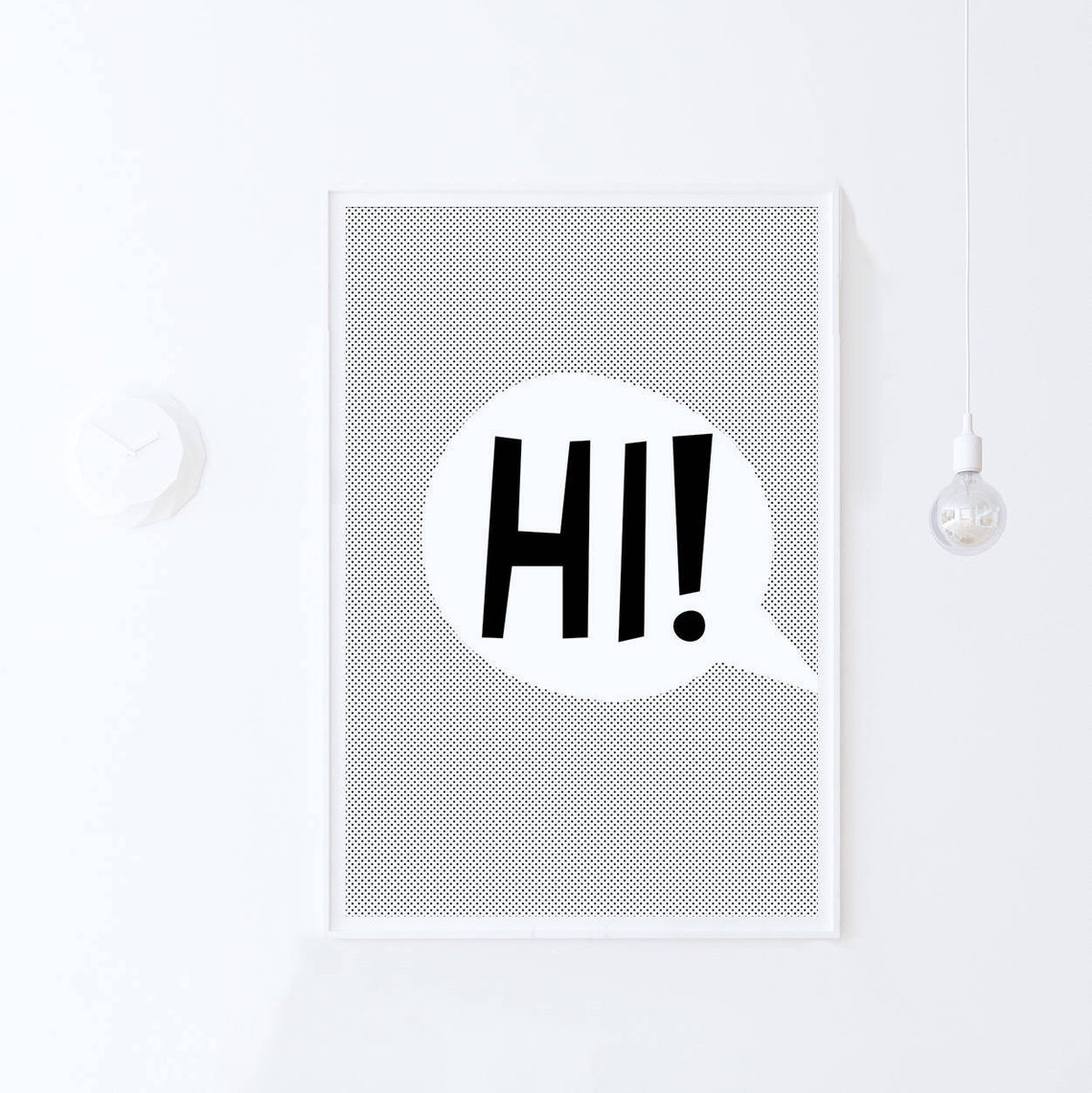 Hi Poster Kids Print Hi Print Kids Room Wall Decor Print | Etsy