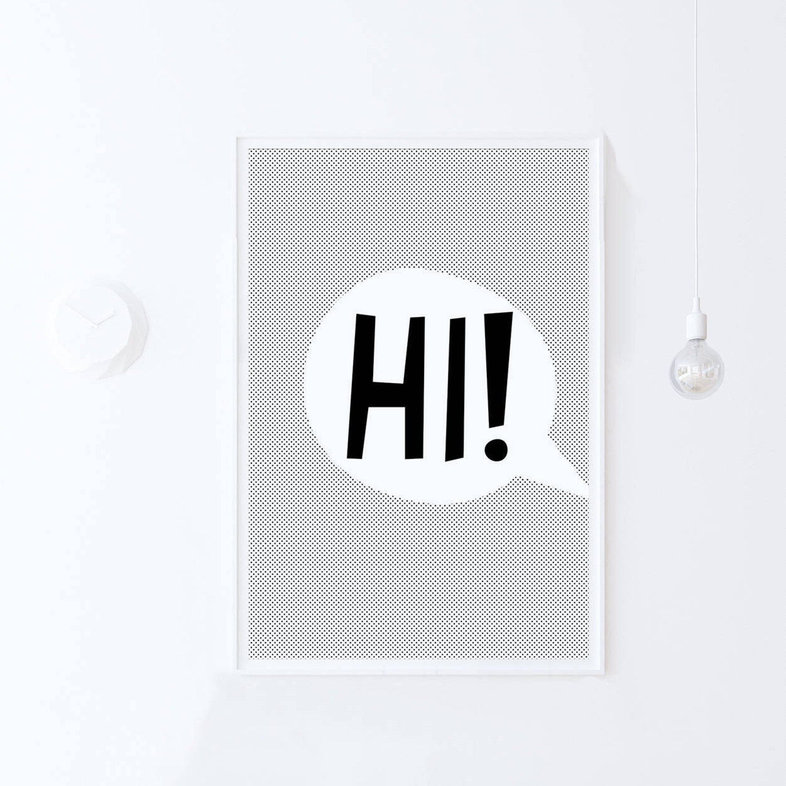 Hi Poster Kids Print Hi Print Kids Room Wall Decor Print | Etsy