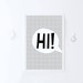 Hi Poster, Kids Print, Hi Print Kids Room Wall Decor Print Wall Art ...