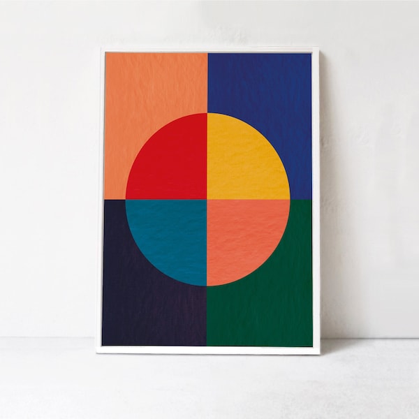 Colorblock Art - Etsy
