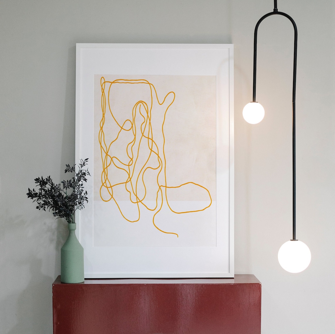 Printable Abstract Art: Digital Download Print Minimal Line - Etsy