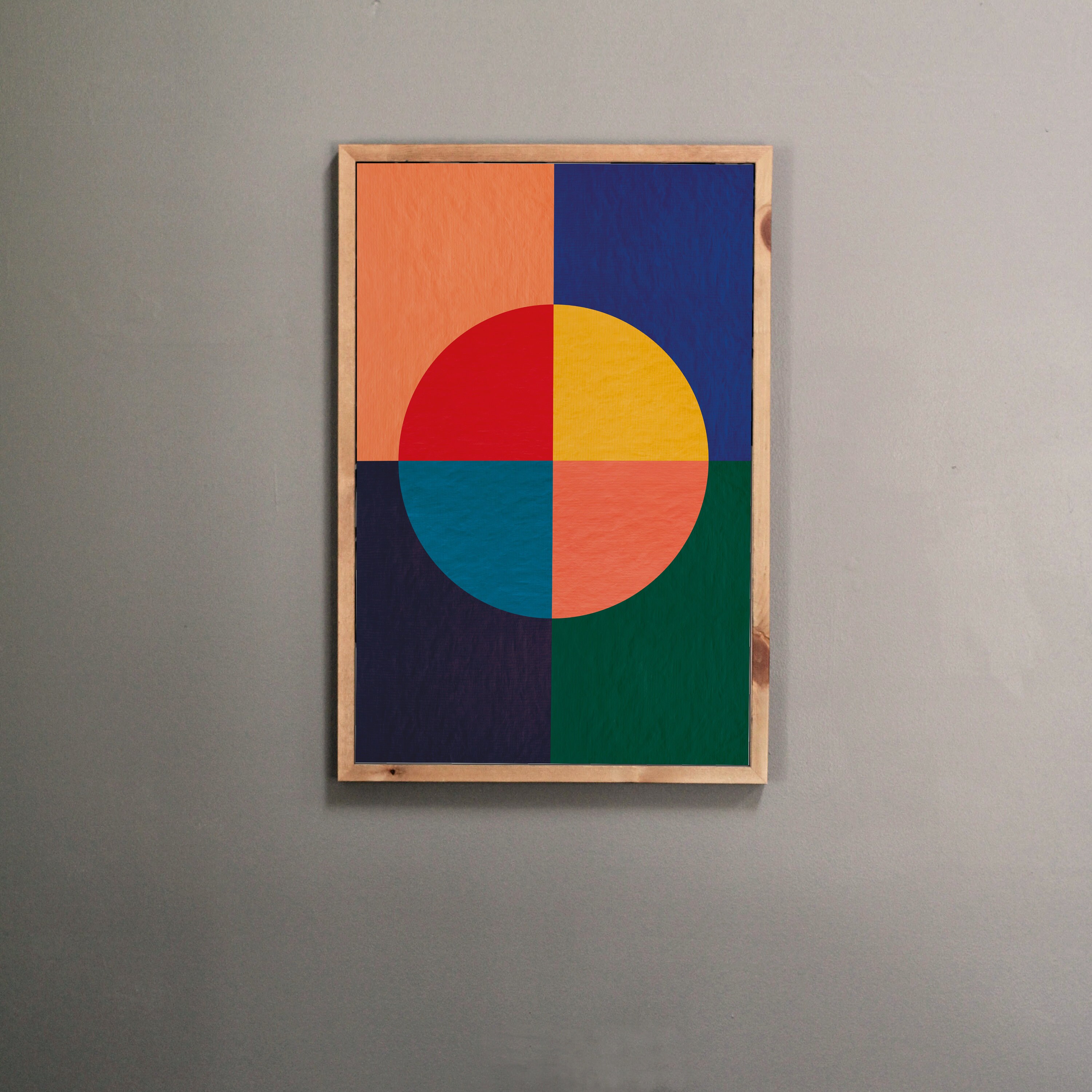 Colorful Wall Art Print: Abstract Downloadable Print, Contemporary ...