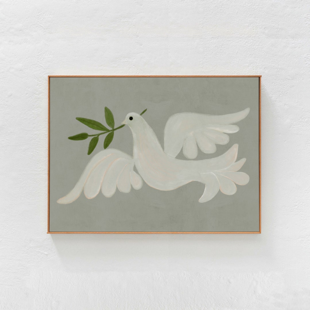 Dove Art Print, Poster: Digital Downloadable Wall Art Print. Large ...