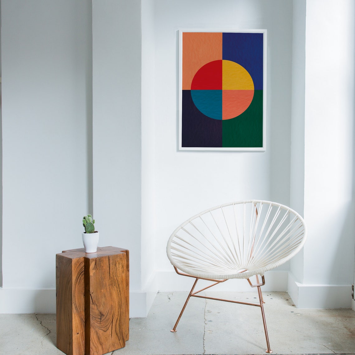Colorful Wall Art Print: Abstract Downloadable Print, Contemporary ...