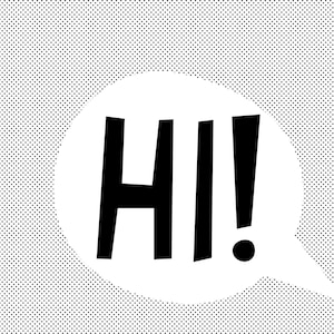 Hi Poster, Kids Print, Hi Print Kids Room Wall Decor Print Wall Art ...