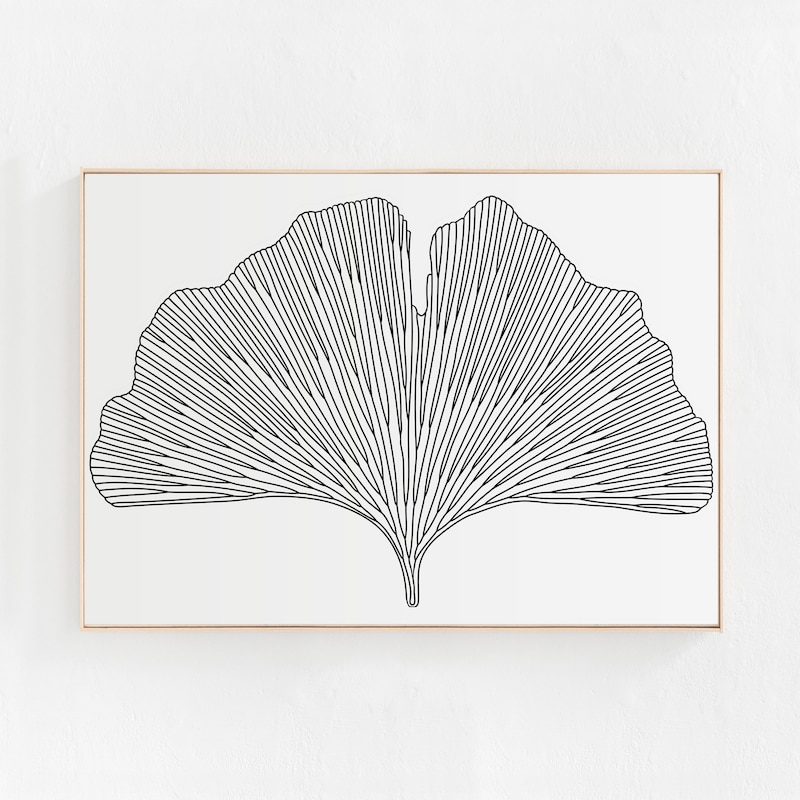 Gingko Leaf Print - Etsy