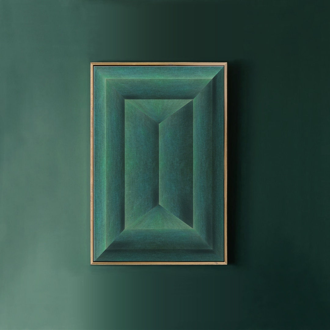 Emerald Green Wall Art Downloadable Print, Green Abstract Print, Green ...