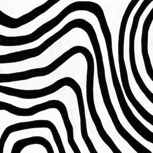 Oversized, Extra Large Abstract, Bold Black Line Art: Downloadable ...