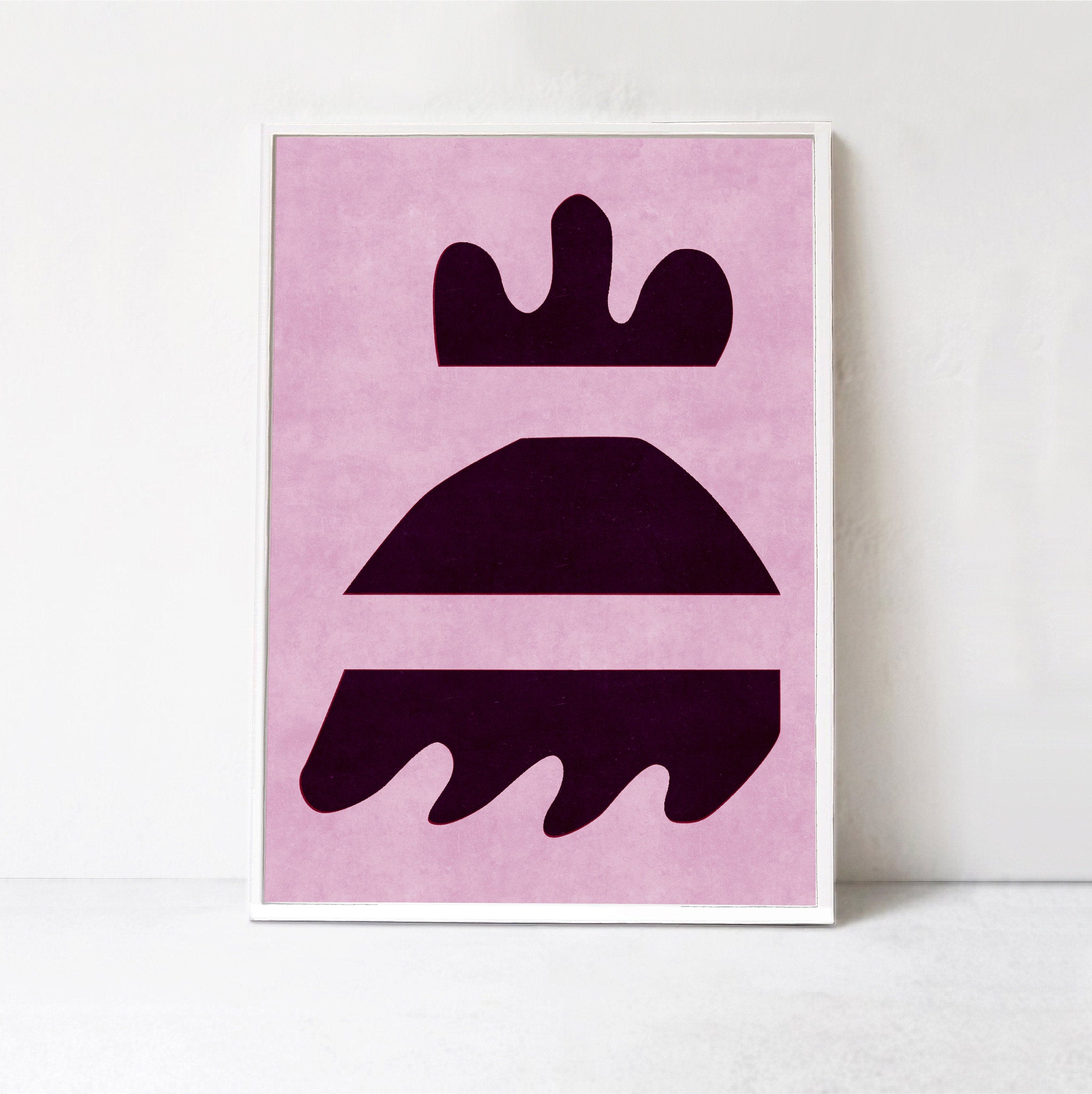 Pink Printable Art: Abstract Art Downloadable Art Print | Etsy