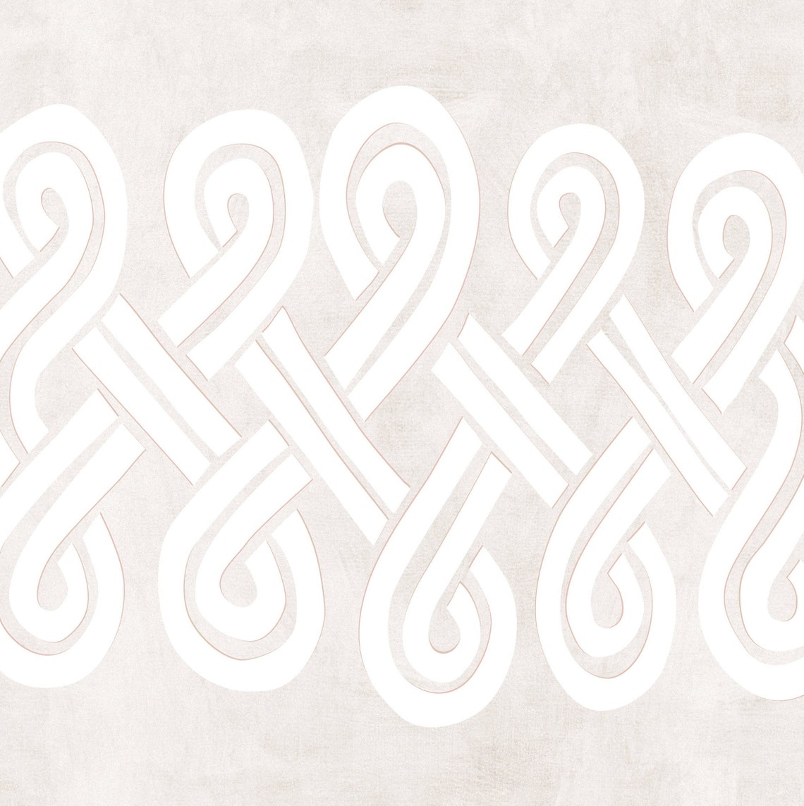 DIGITAL DOWNLOADABLE Art Print Abstract Knots Beige and | Etsy