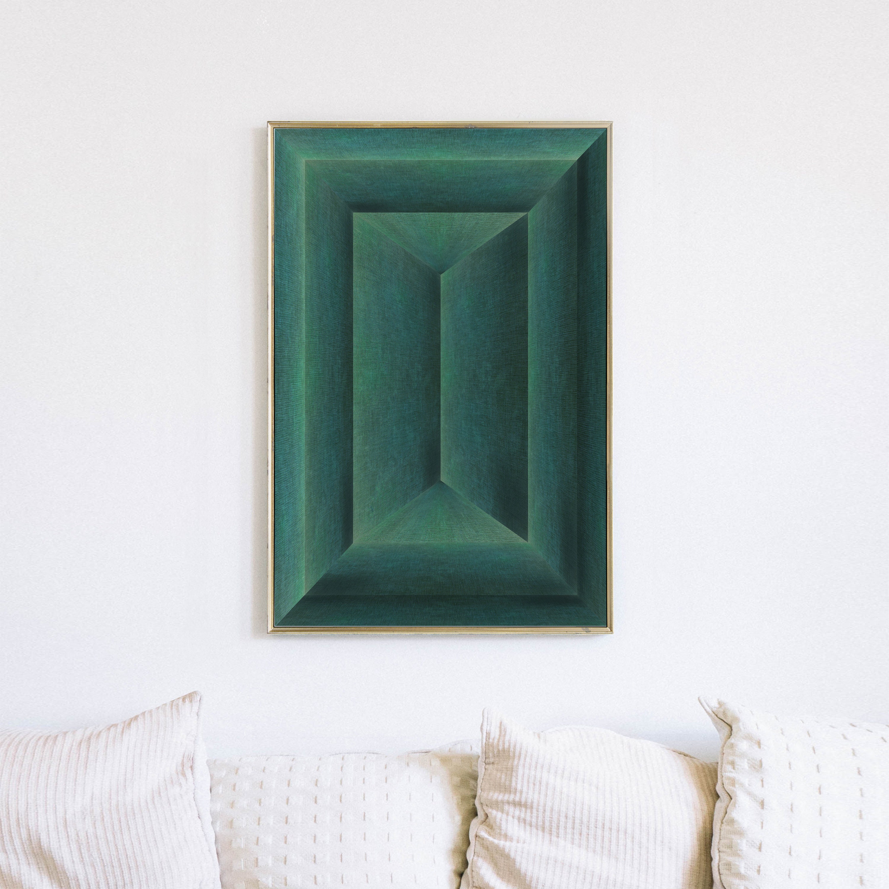Emerald Green Wall Art Downloadable Print, Green Abstract Print, Green ...