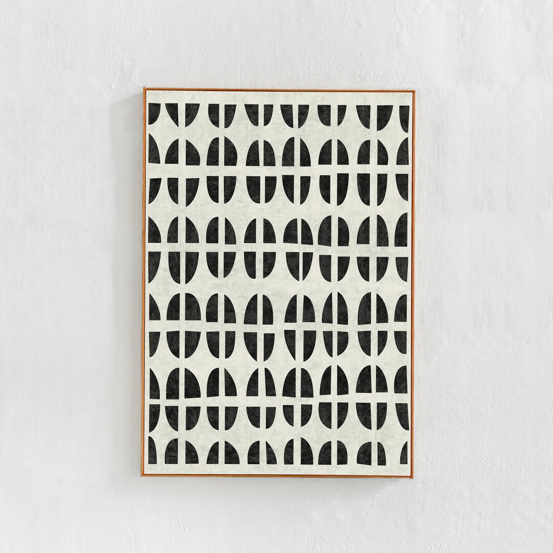 Downloadable Print: Abstract Pattern Art. Black and White Print ...