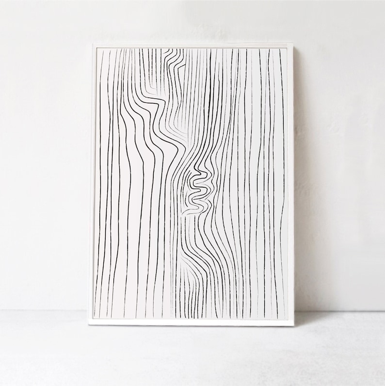 Abstract Art, Abstract Lines Modern Wall Art Print Scandinavian Poster ...