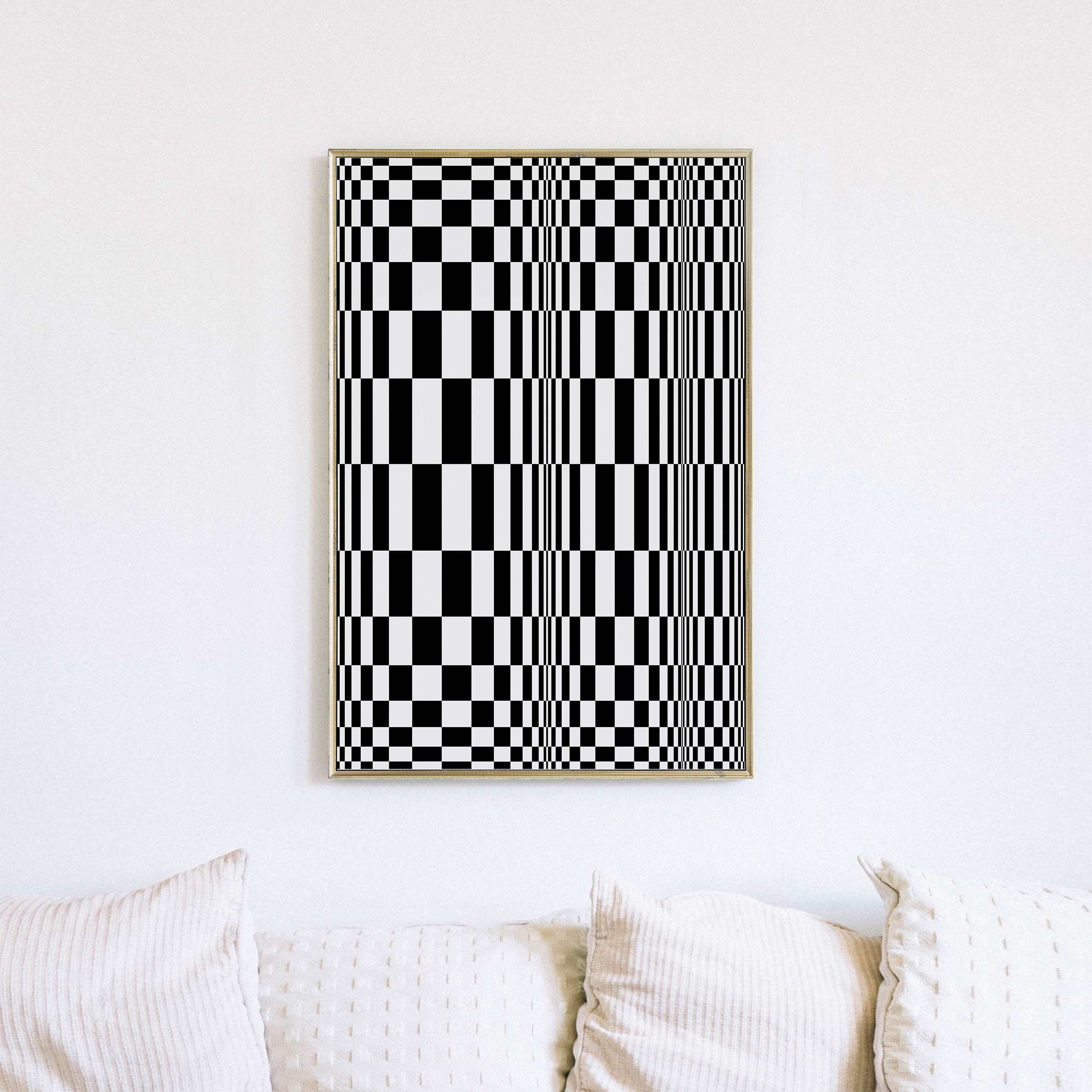Large Abstract Printable Art: Abstract Geometric Poster Black - Etsy