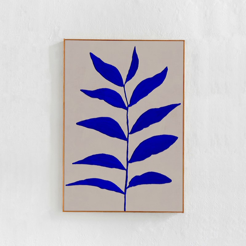 Cobalt Blue Wall Art - Etsy