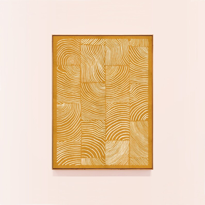 Yellow Printable Art: Abstract Downloadable Art Print Poster. - Etsy