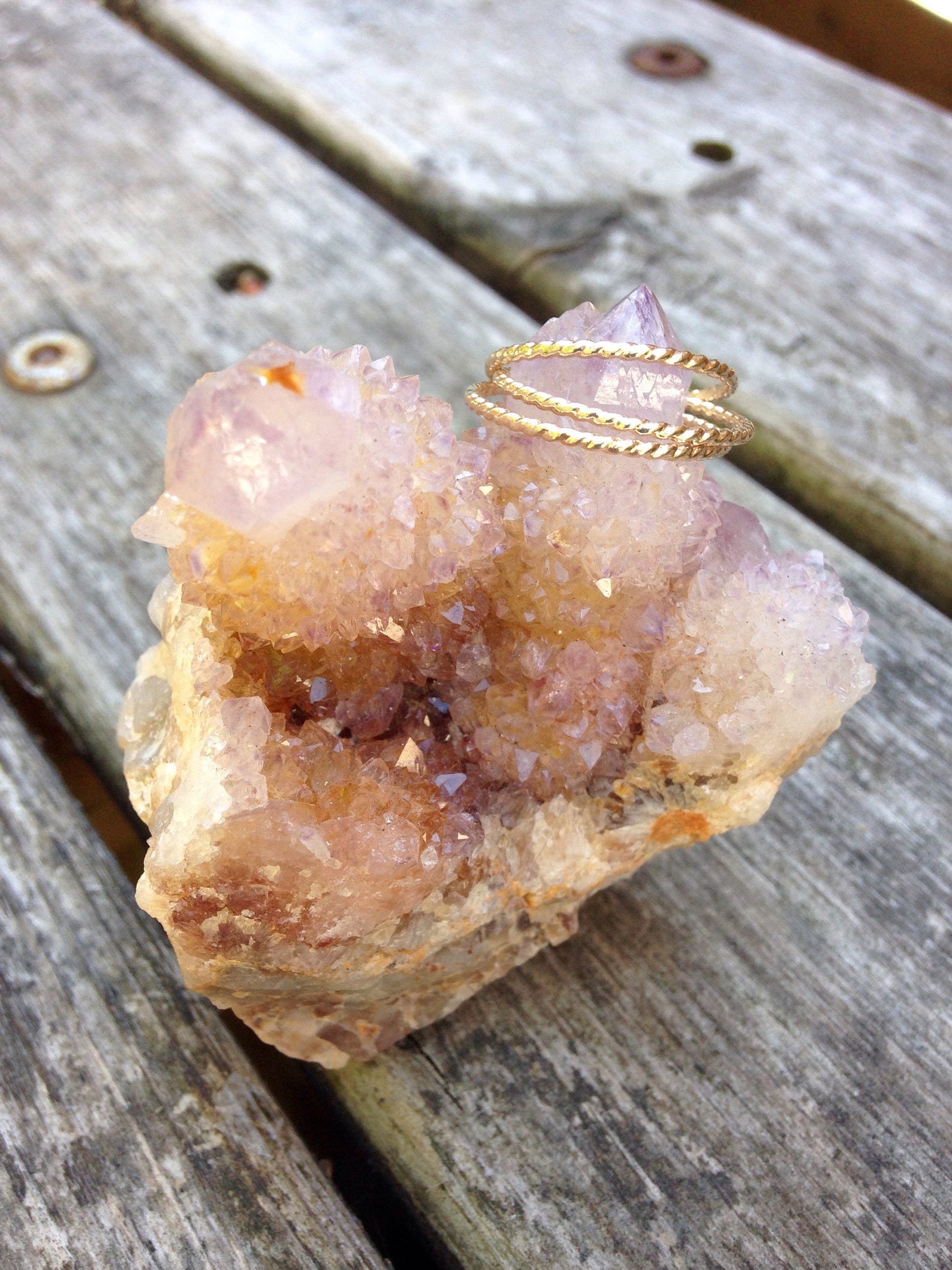 Gold Twirl Stacking Ring - Etsy Canada