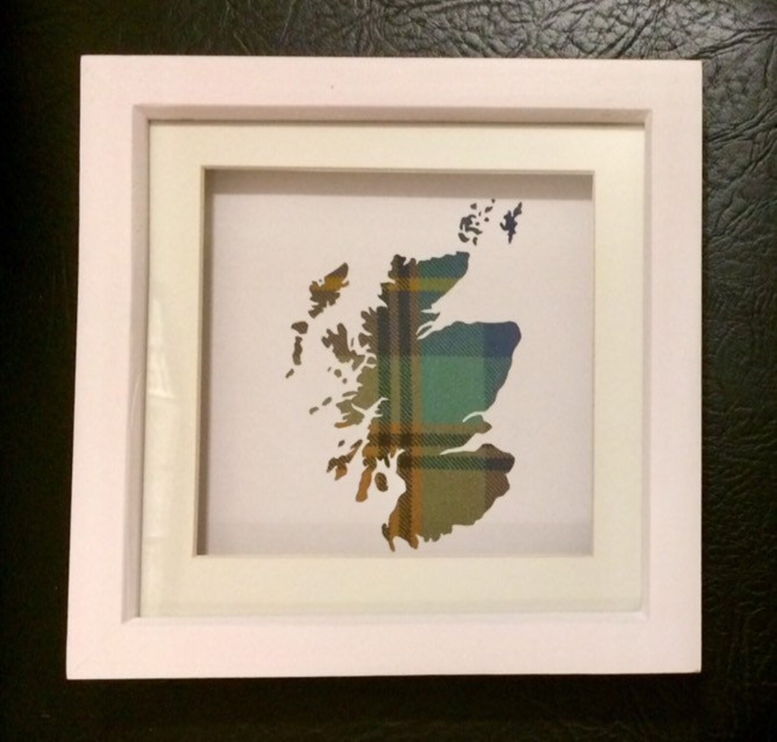 Hand Cut Map of Scotland Backed in Tartan Picture - Etsy