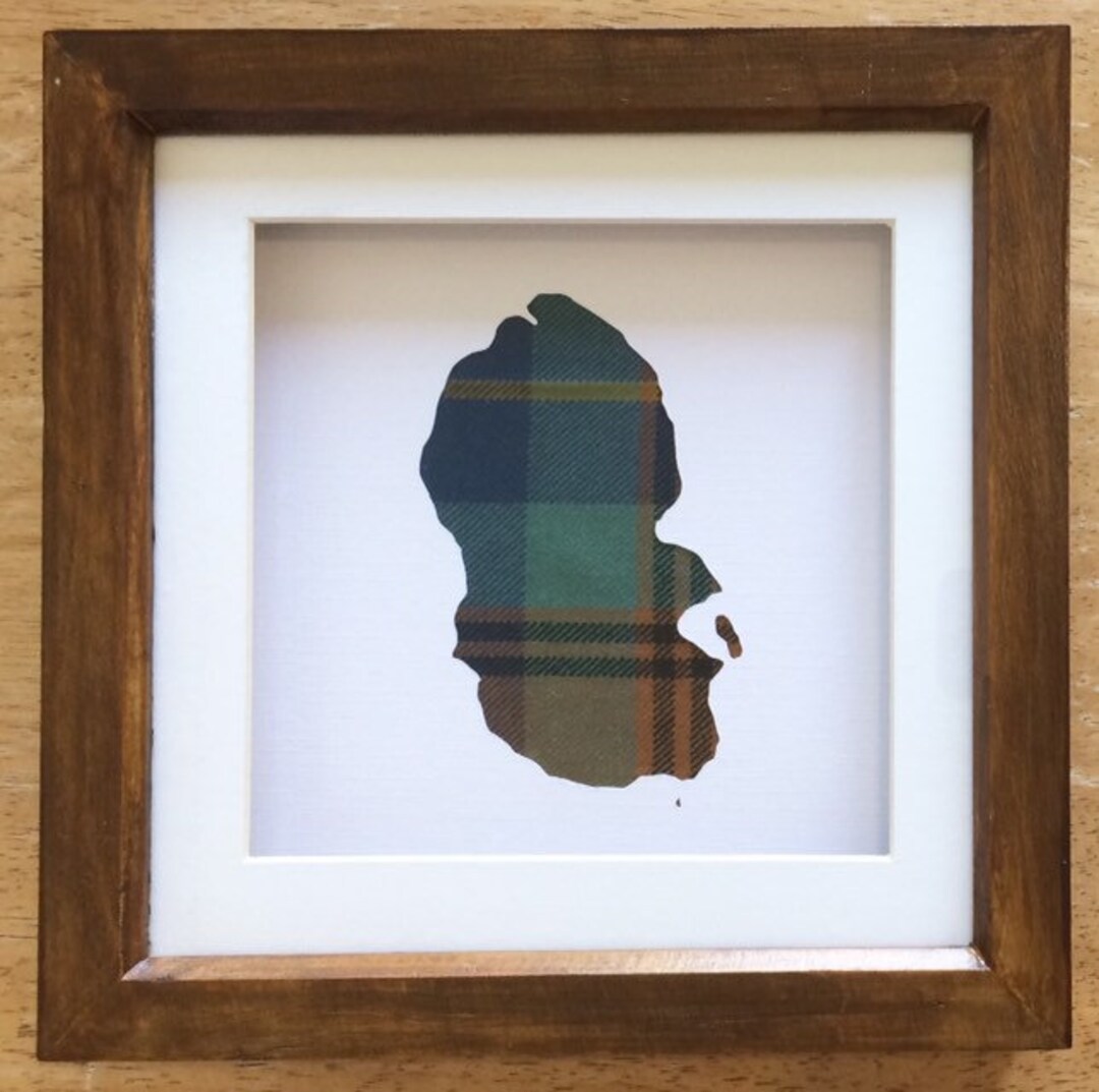 Hand Cut Maps of the Scottish Isles Backed in Various Tartans - Etsy