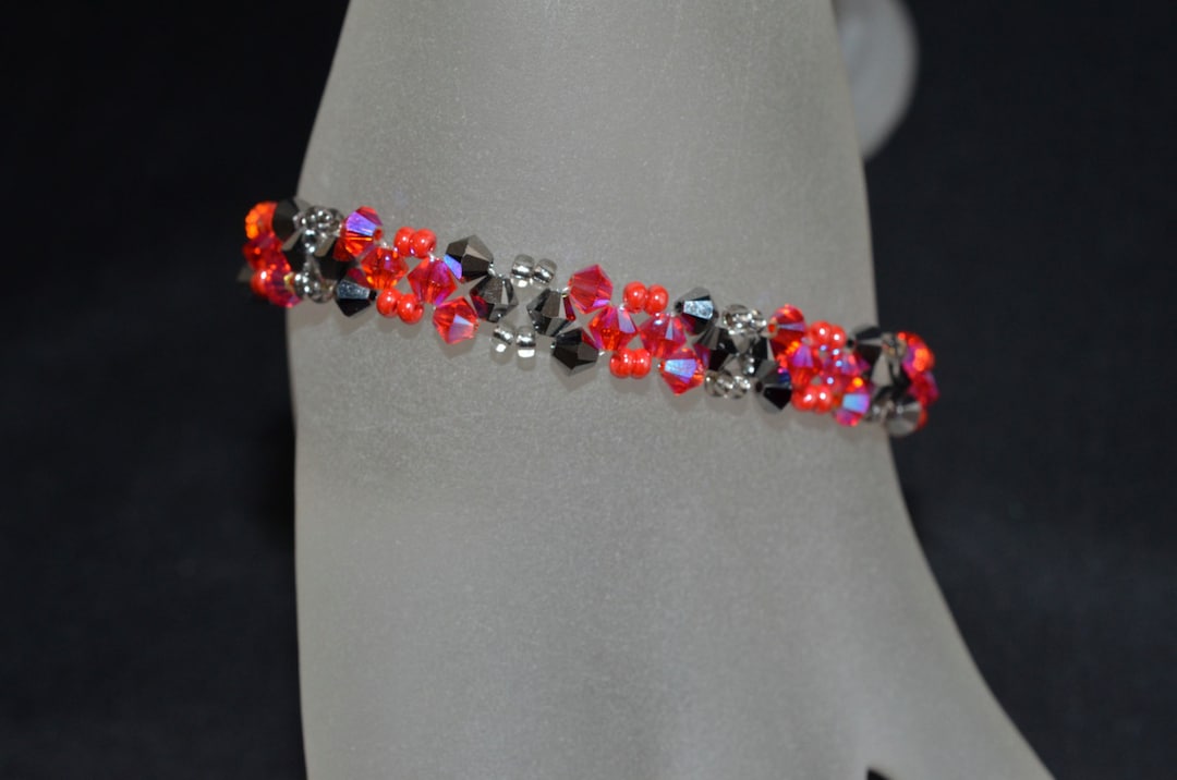 Crystal Bracelet, Woman Jewel, Hyacinth Ab2x, Crystal Light Chrome 2x ...