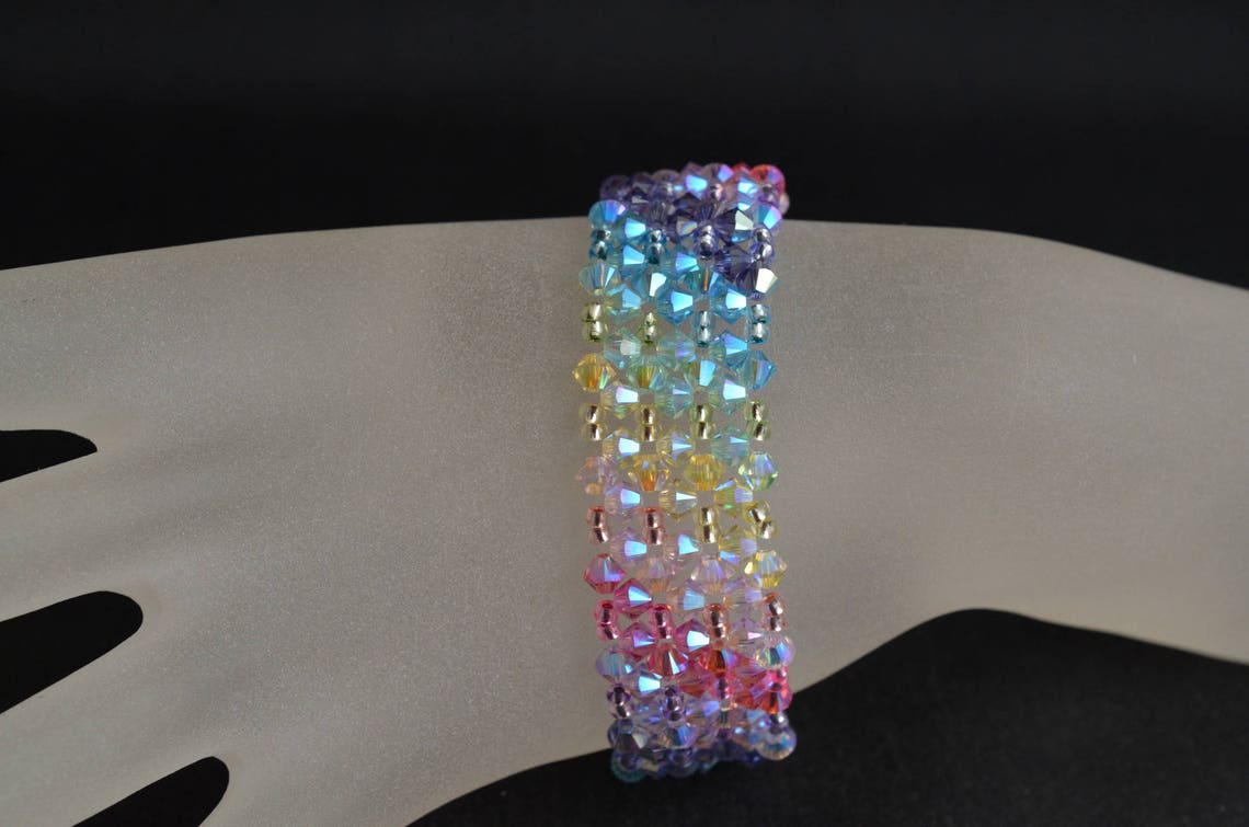 Pure Crystal, Crystal Bracelet, Chic, Summer Jewel, Rainbow Bracelet ...