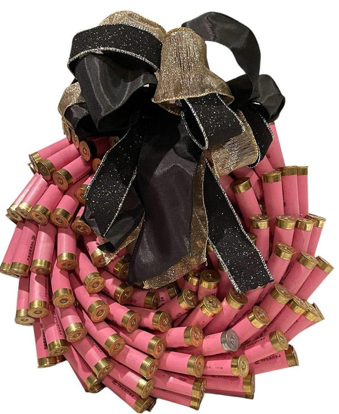 Pink Shotgun Shell Wreath, Hunting Decor, Pink Christmas Wreath, Girls ...