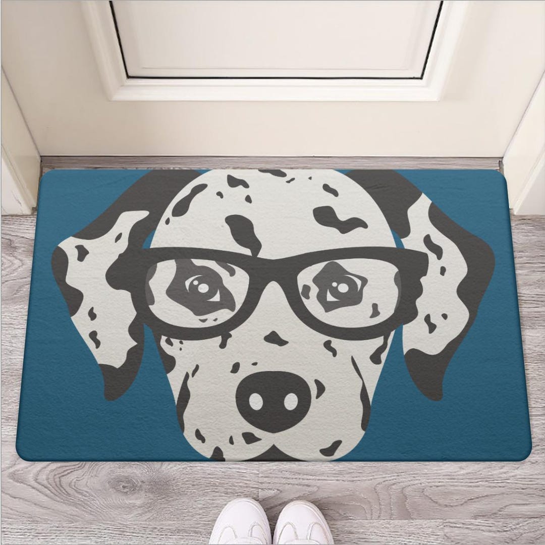 Dalmatian Teal Door Mat - Etsy UK