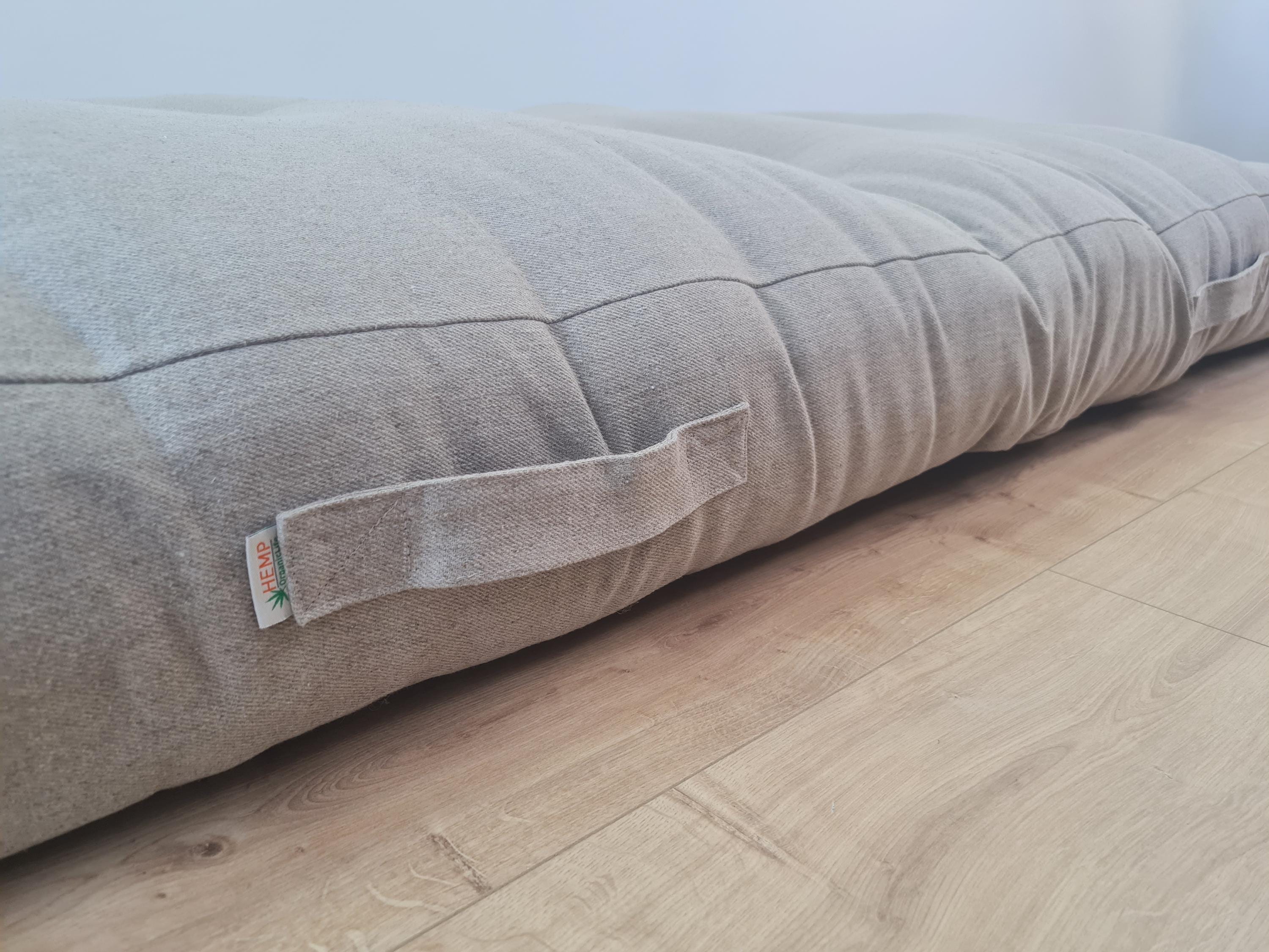 HEMP Shikibuton 6” Thick Mat Shiki Futon Filled Organic Hemp Fiber ...