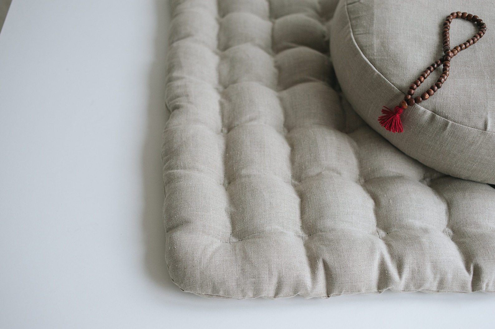 Meditation Set Zafu & Zabuton With Buckwheat Hulls Linen Floor Cushions ...