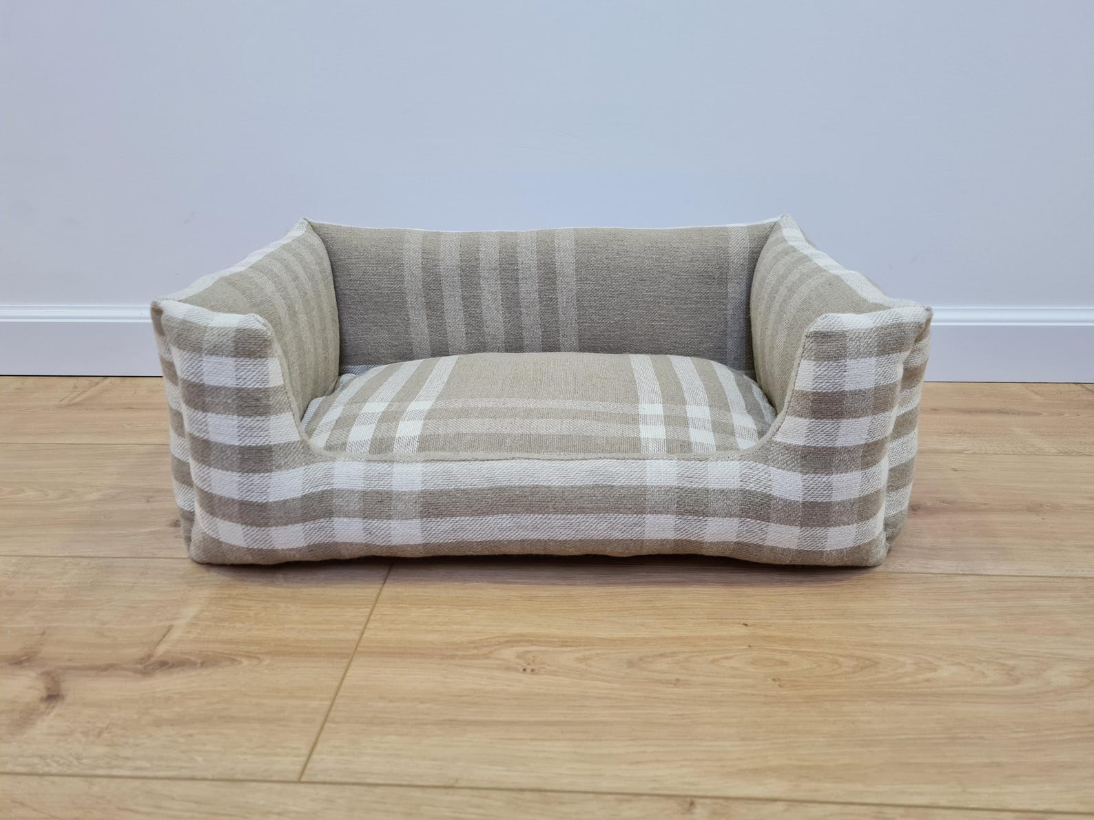 Natural Hemp Linen Pet Bed Filled Organic Hemp Fiber in Thick Linen ...