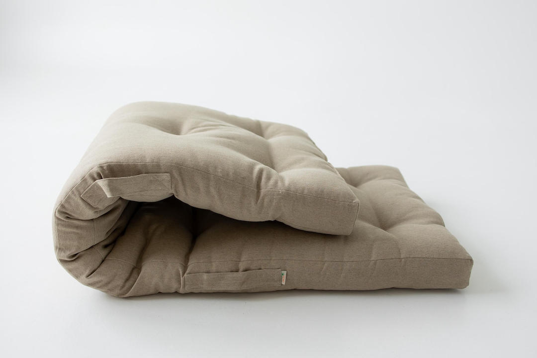 Hemp-filled Linen Shikibuton Mat Organic Topper Futon With Hemp Fiber ...