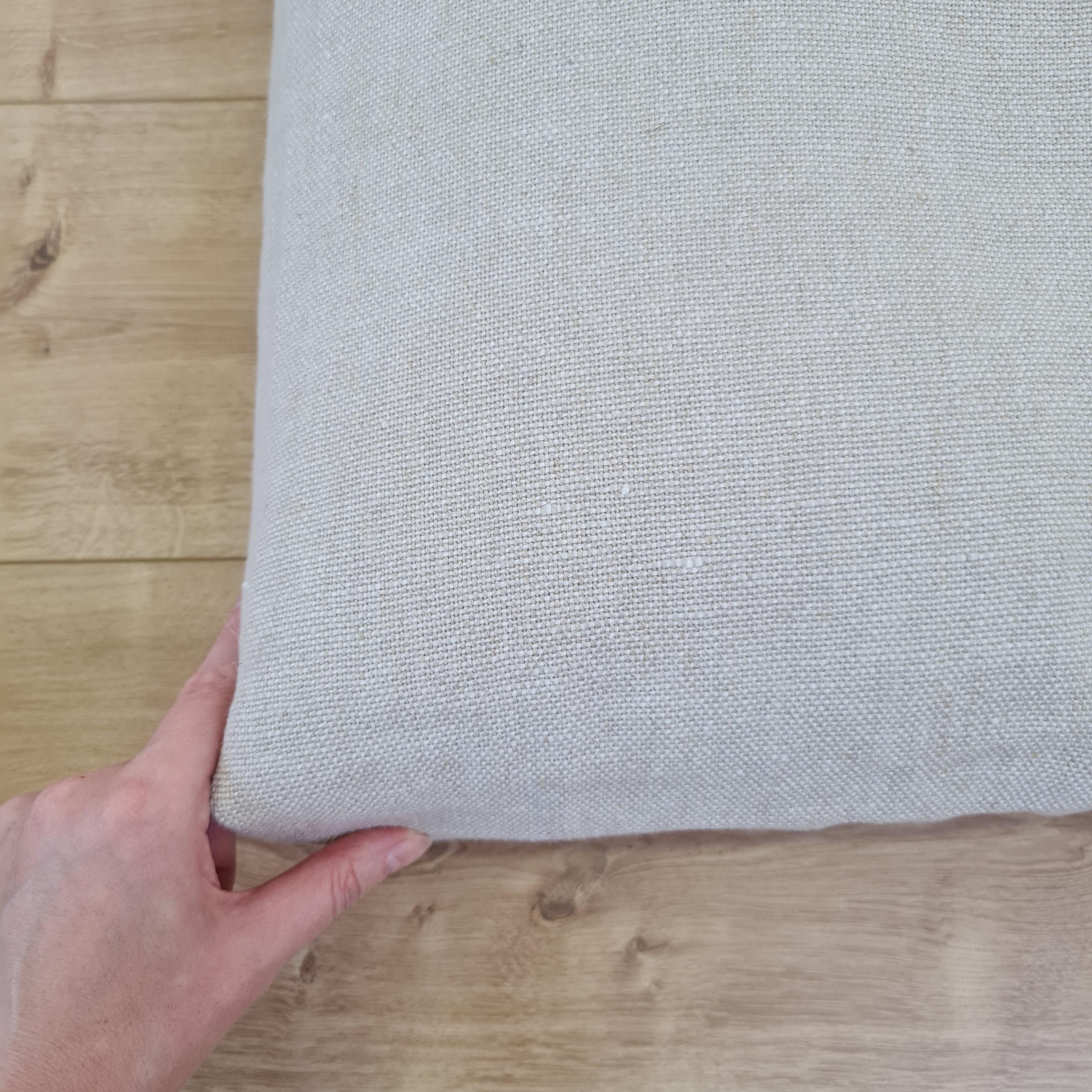 Hemp Pet Bed Removable Washable Natural Linen Cover Bed Filled Organic ...