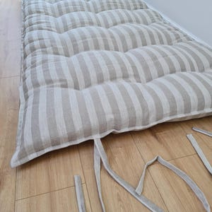 HEMP Linen Shikibuton Mat Shiki Futon 3” Thick Filled Organic Hemp ...