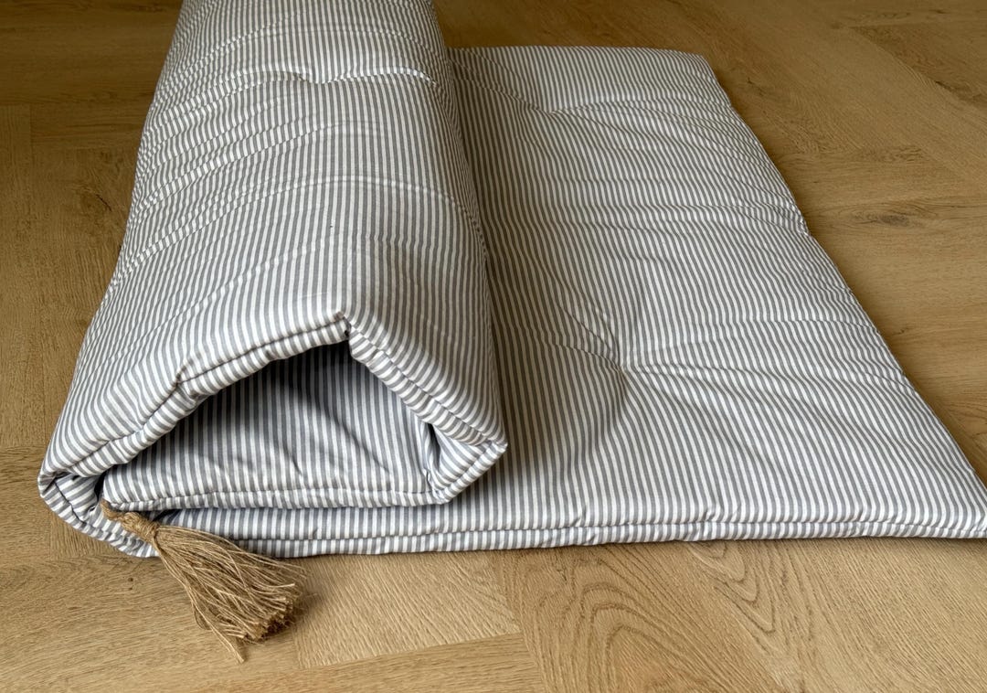 Natural Hemp Play Mat Filled HEMP Fiber Filler in Natural Cotton Fabric ...