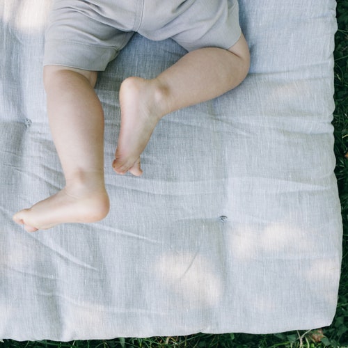 Organic Play Mat Crawling Mat Filled HEMP Fiber in Non-dyed - Etsy