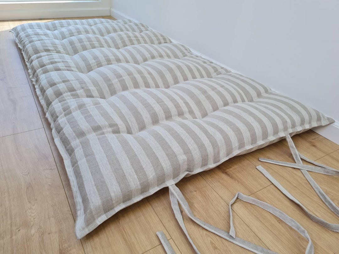 HEMP Linen Shikibuton Mat Shiki Futon 3” Thick Filled Organic Hemp ...