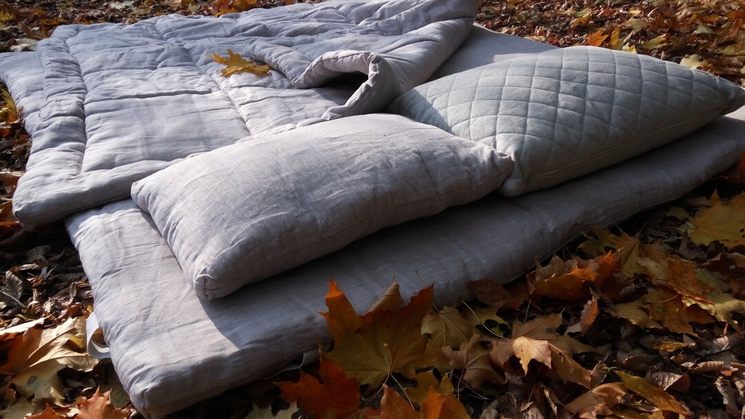 Organic Hemp Topper Filled HEMP FIBER Filler 2.5" (6-7cm) Thick in Non ...