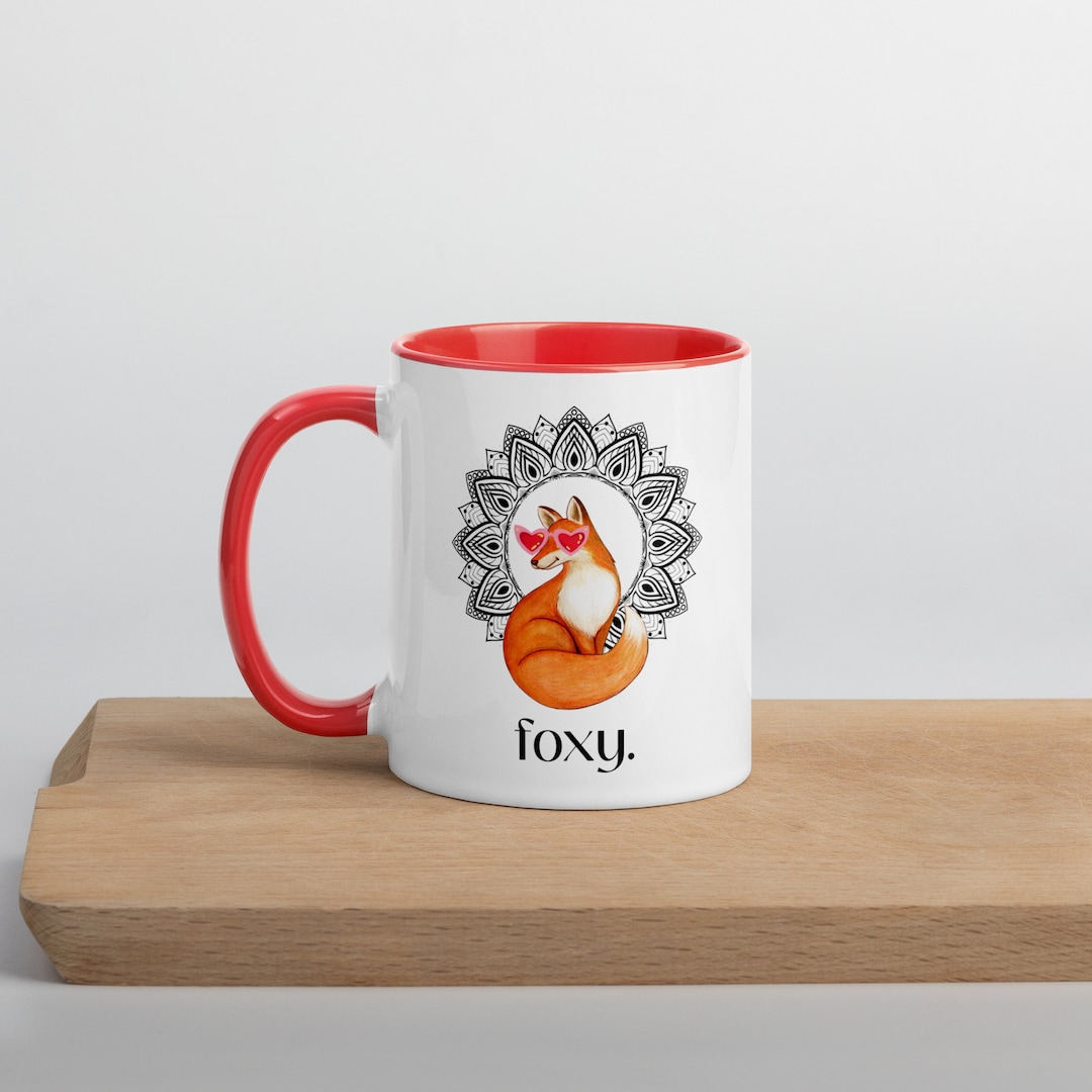 Foxy! Mug With Color Inside - Etsy