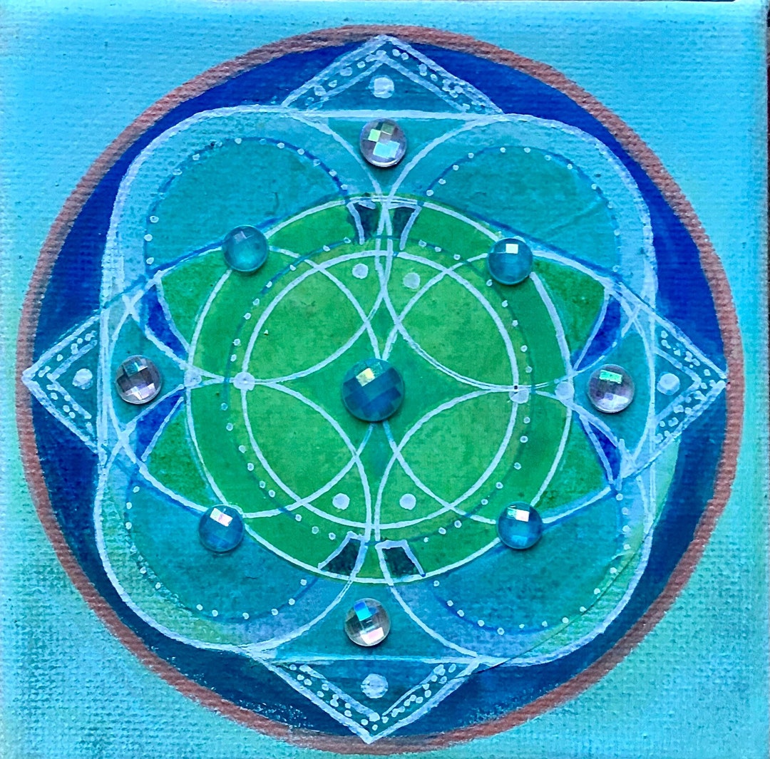 Mandalawoman Chakra Gem Mandala Sets. Two Sizes Available 70cm Long by ...