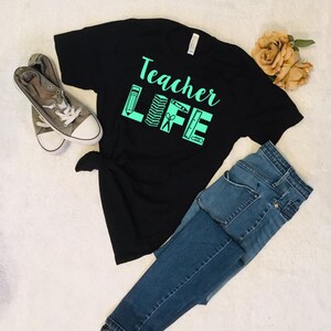 Teacher Life School Shirt Design SVG File, PNG File Cut Files ...