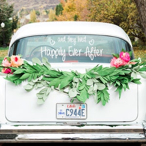 Just Married Wedding Car Window Removable Personalized Vinyl Decal ...